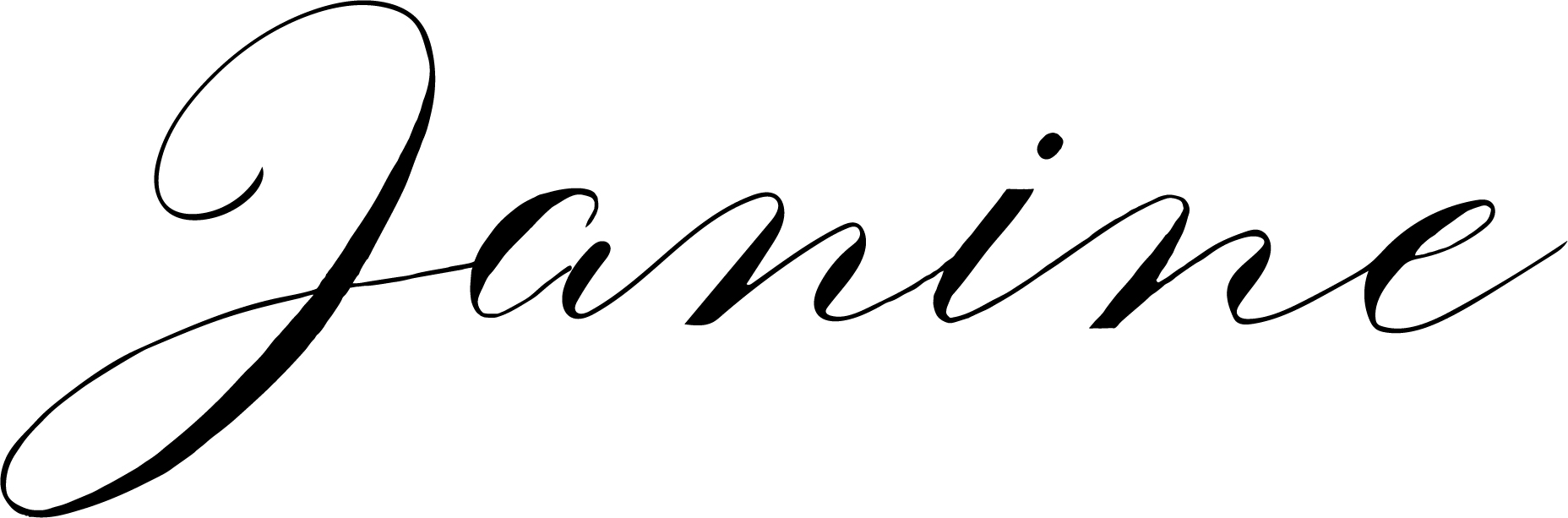 Serpentine Calligraphy – Custom hand-penned calligraphy by Janine Smith